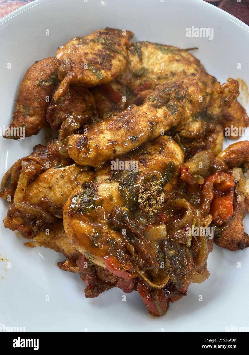 Spicy Mexican Chicken Stock Photo - Alamy