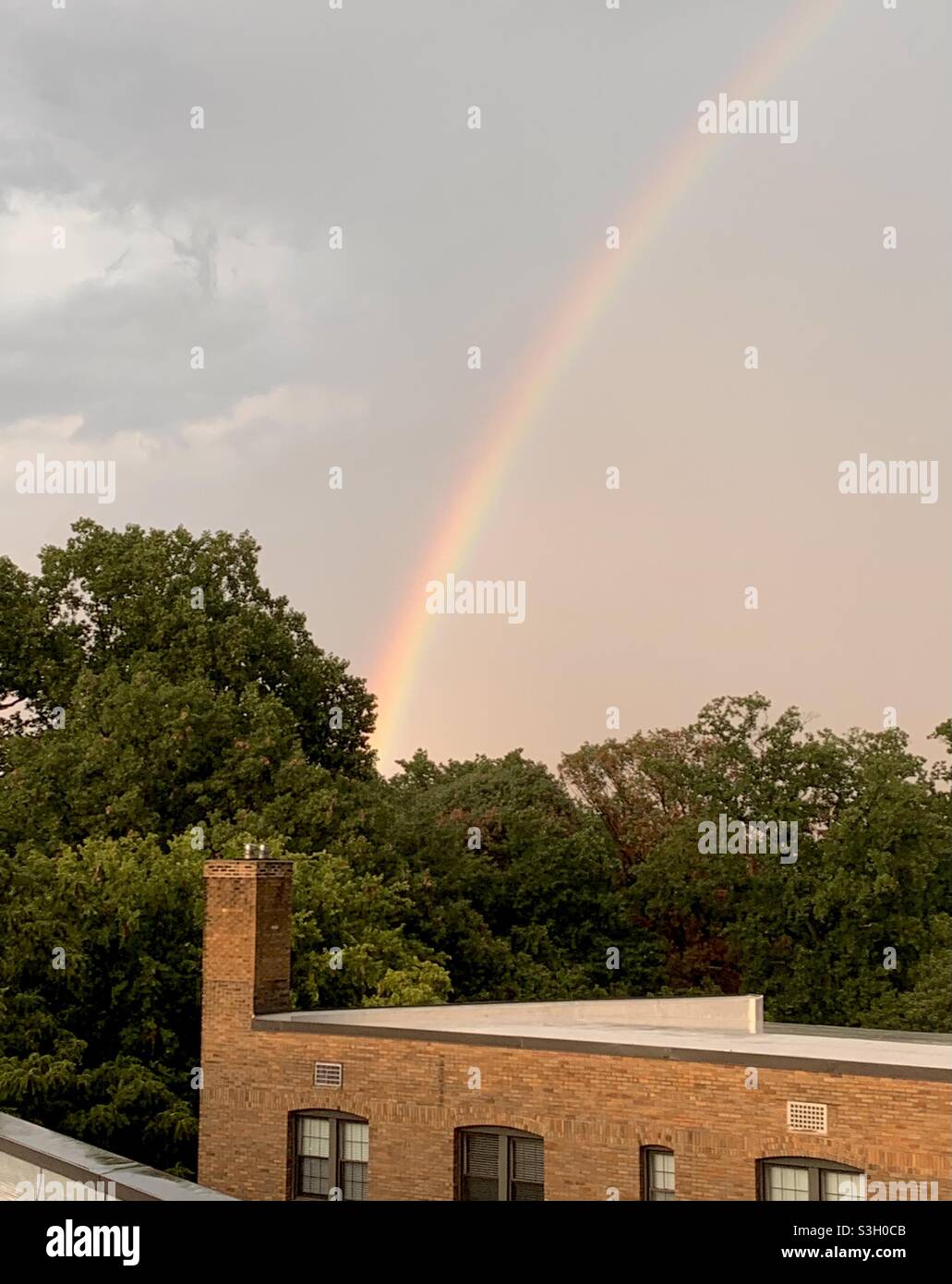 Rainbow over D.C Stock Photo - Alamy