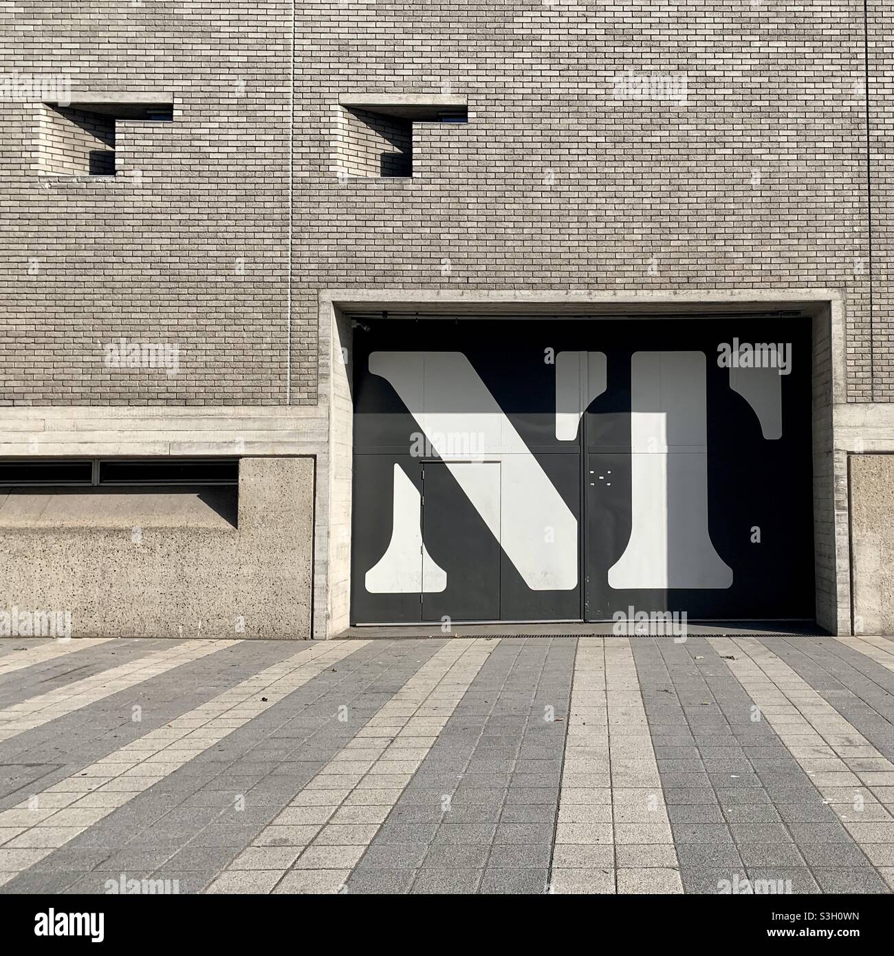 National Theatre loading bay in London Stock Photo - Alamy