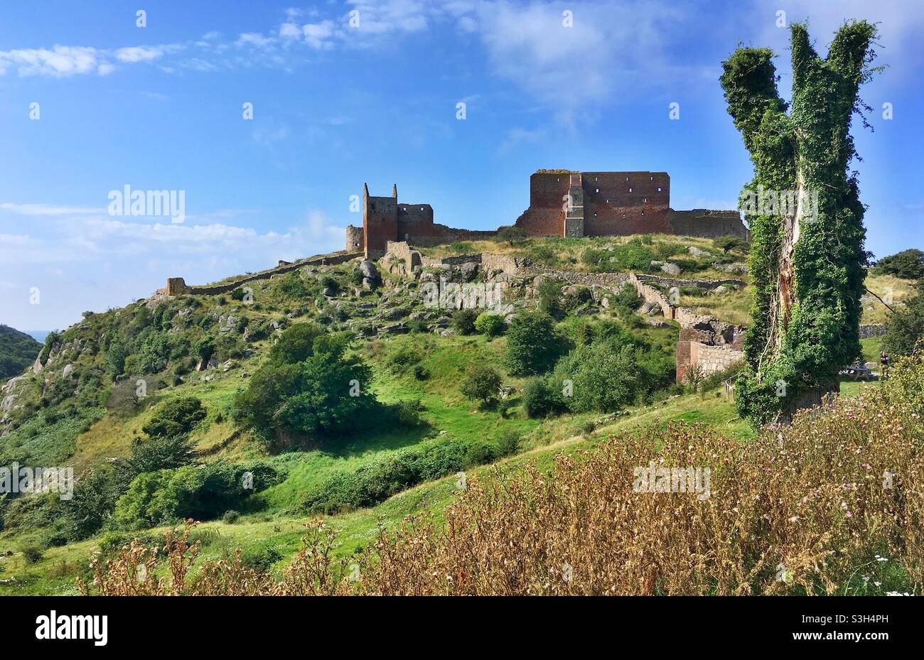 Hammershus castle ruins hi-res stock photography and images - Alamy