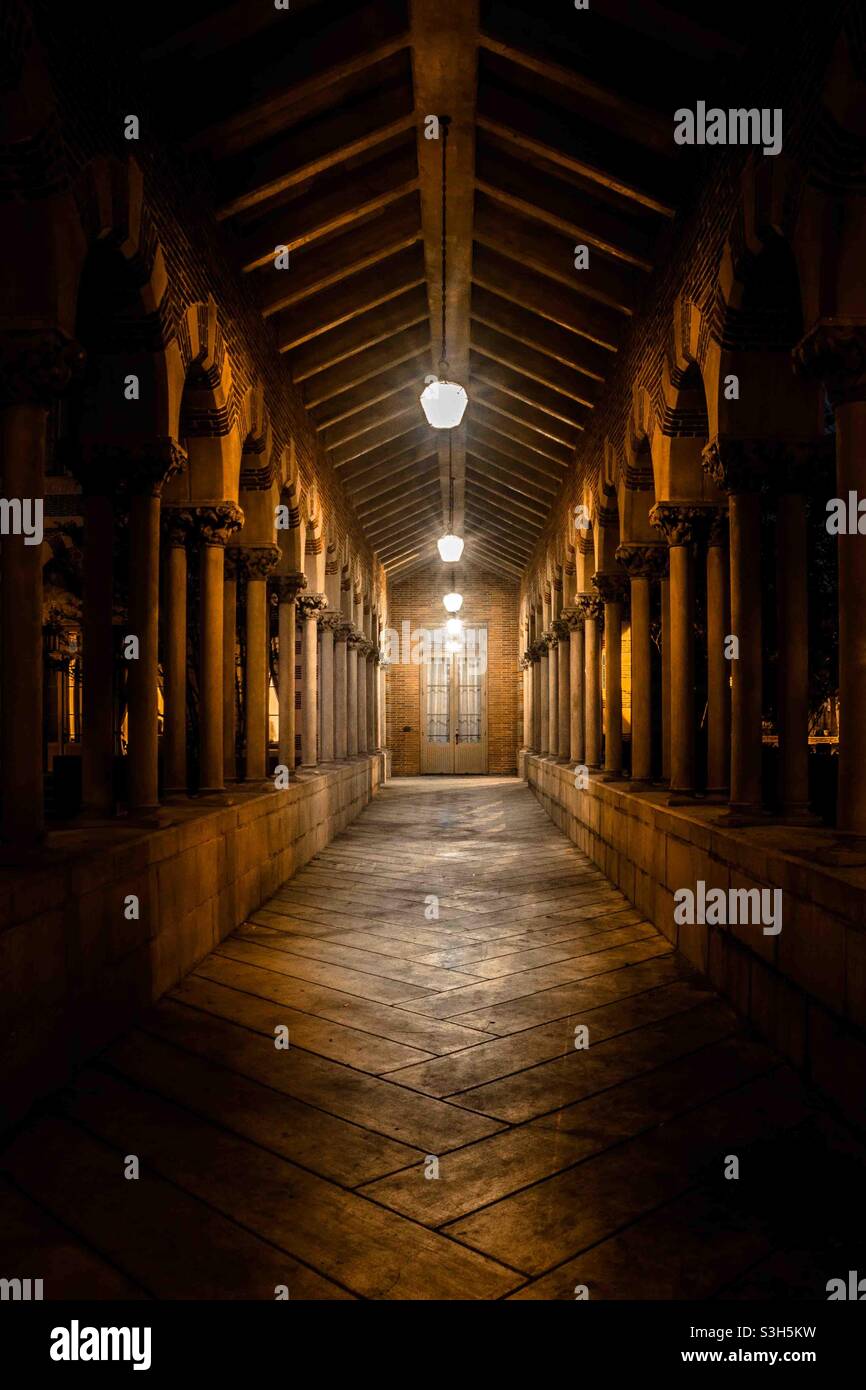 Corinthian arcade corridor Stock Photo - Alamy