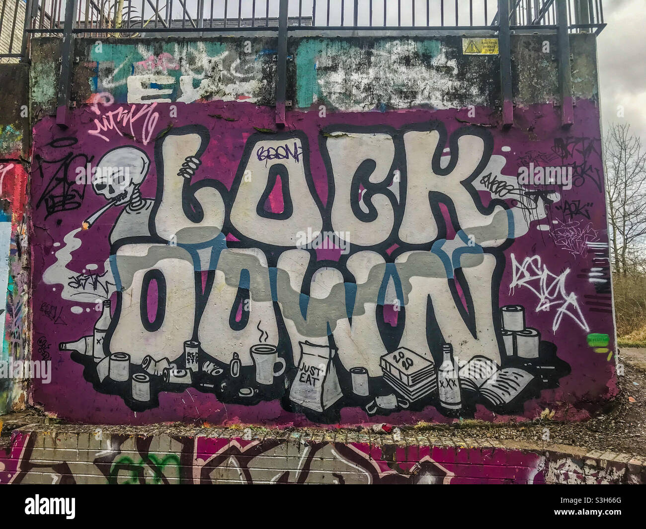 Local graffiti, Manchester Stock Photo - Alamy