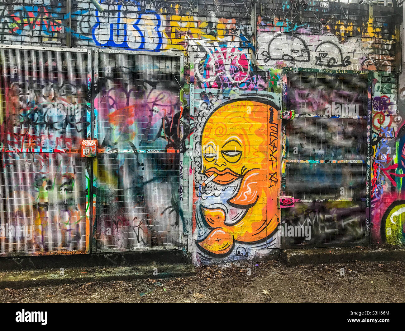 Local graffiti, Manchester Stock Photo - Alamy
