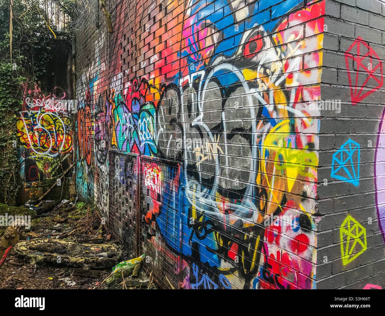 Local graffiti, Manchester Stock Photo - Alamy