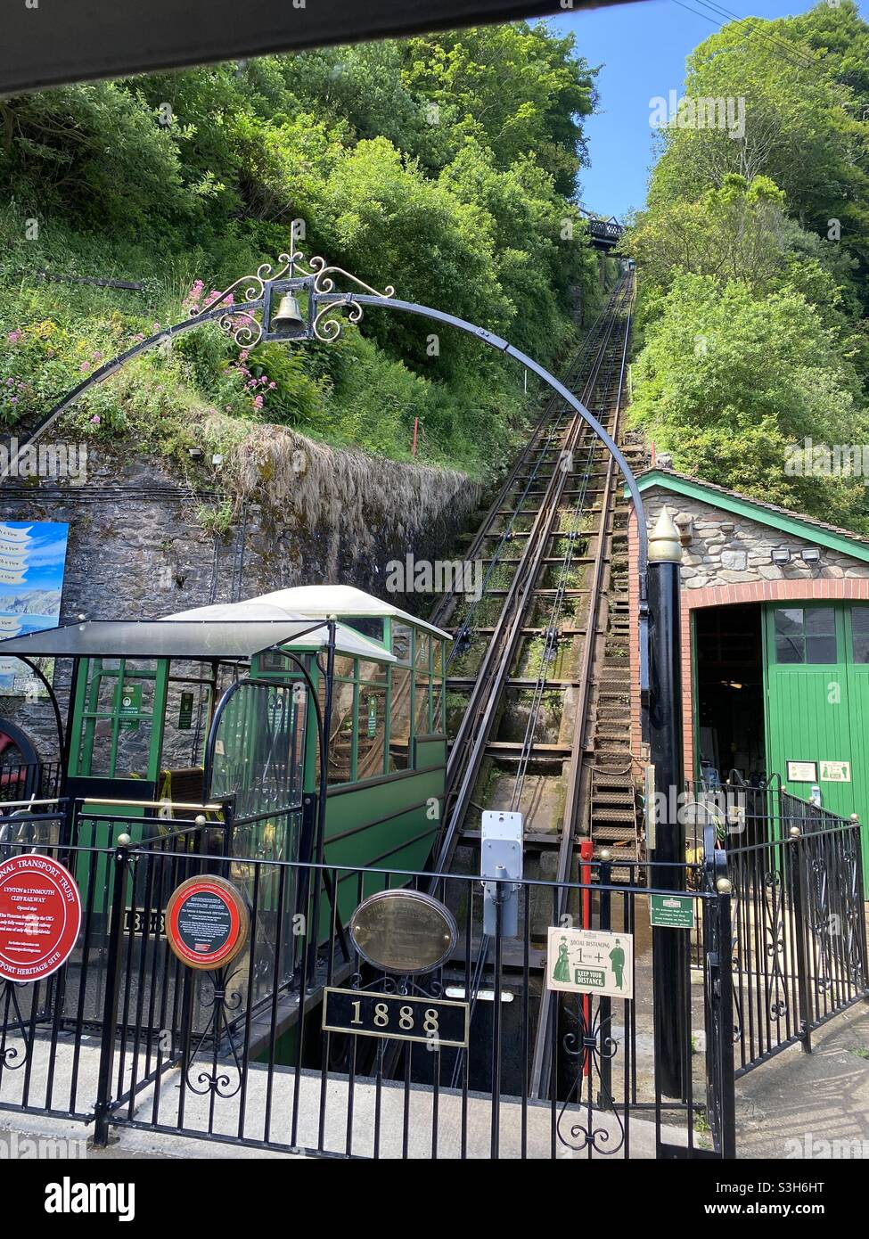 Lynmouth Lynton Funicular Railway Stock Photo - Alamy