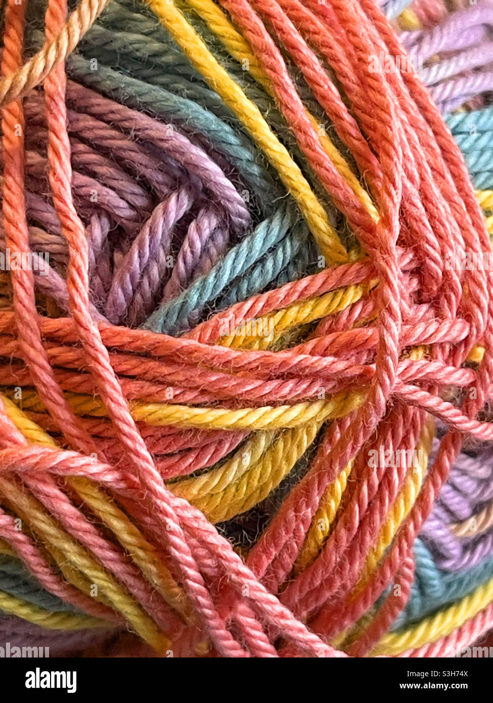 Colorful thread ball Stock Photo - Alamy