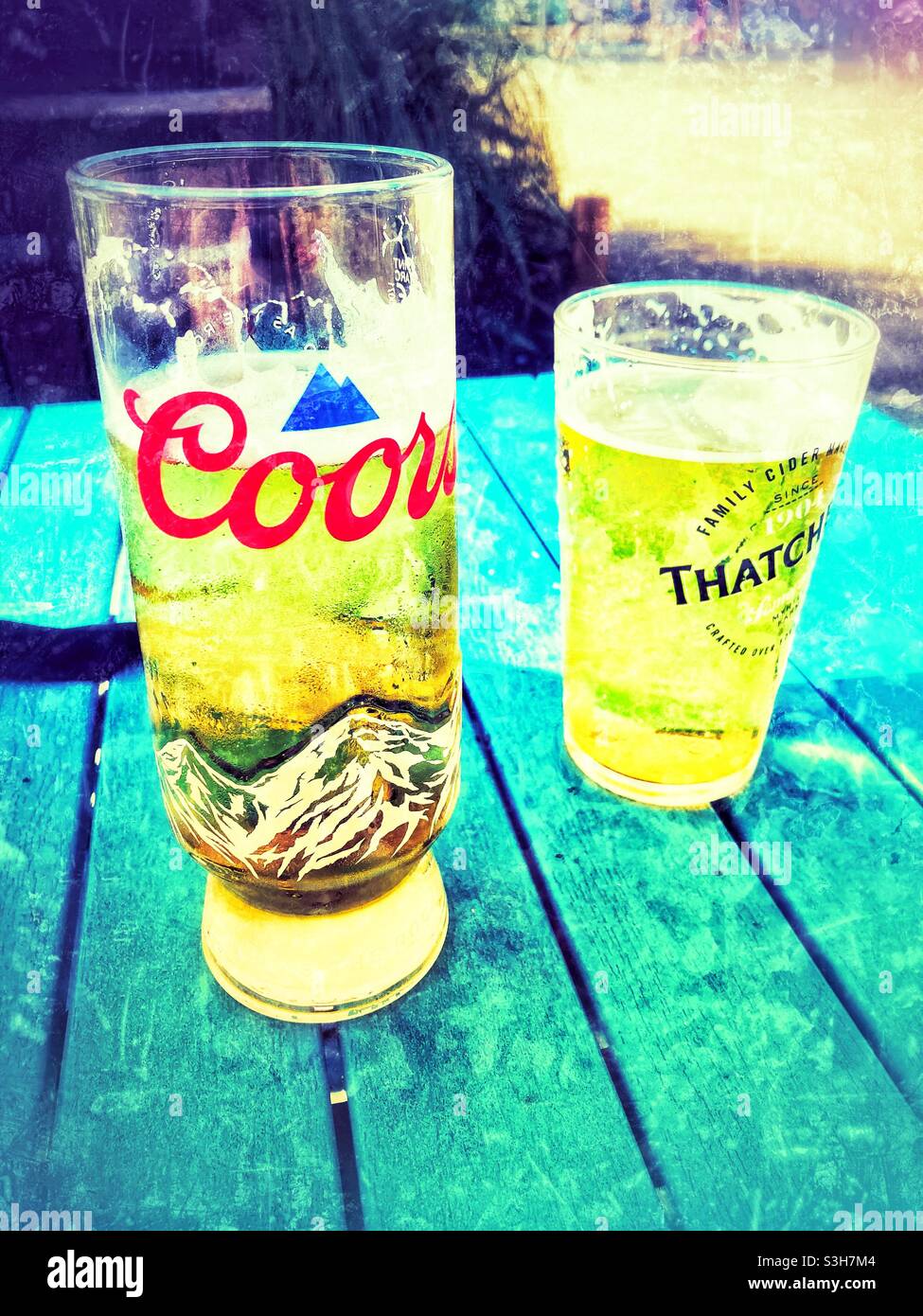 Thatchers cider pint hi-res stock photography and images - Alamy