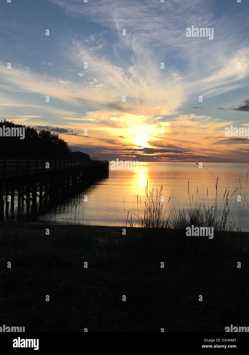 Sunset at Deception Pass State Park Washington Stock Photo - Alamy
