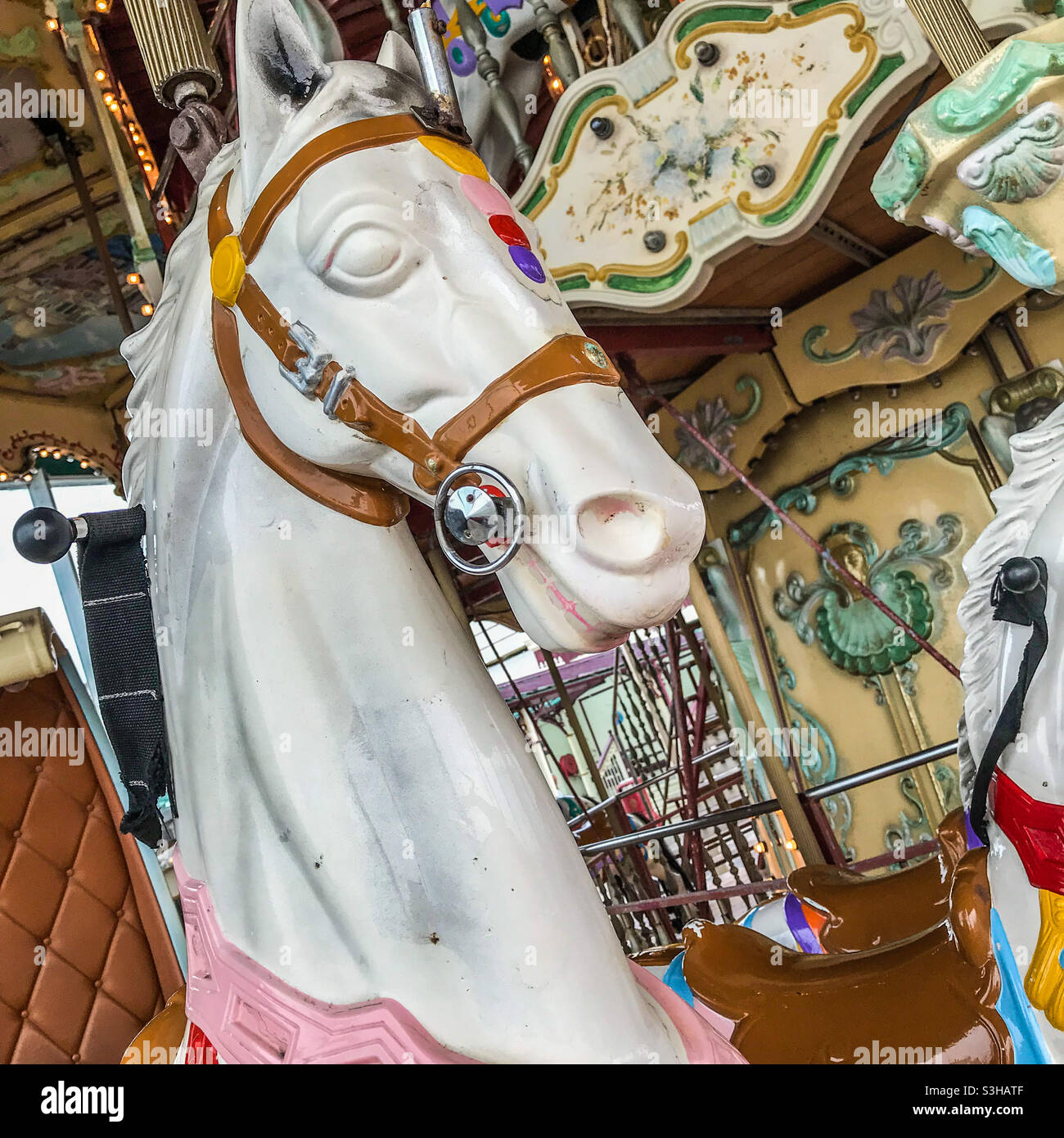Blackpool North pier carousel Stock Photo - Alamy