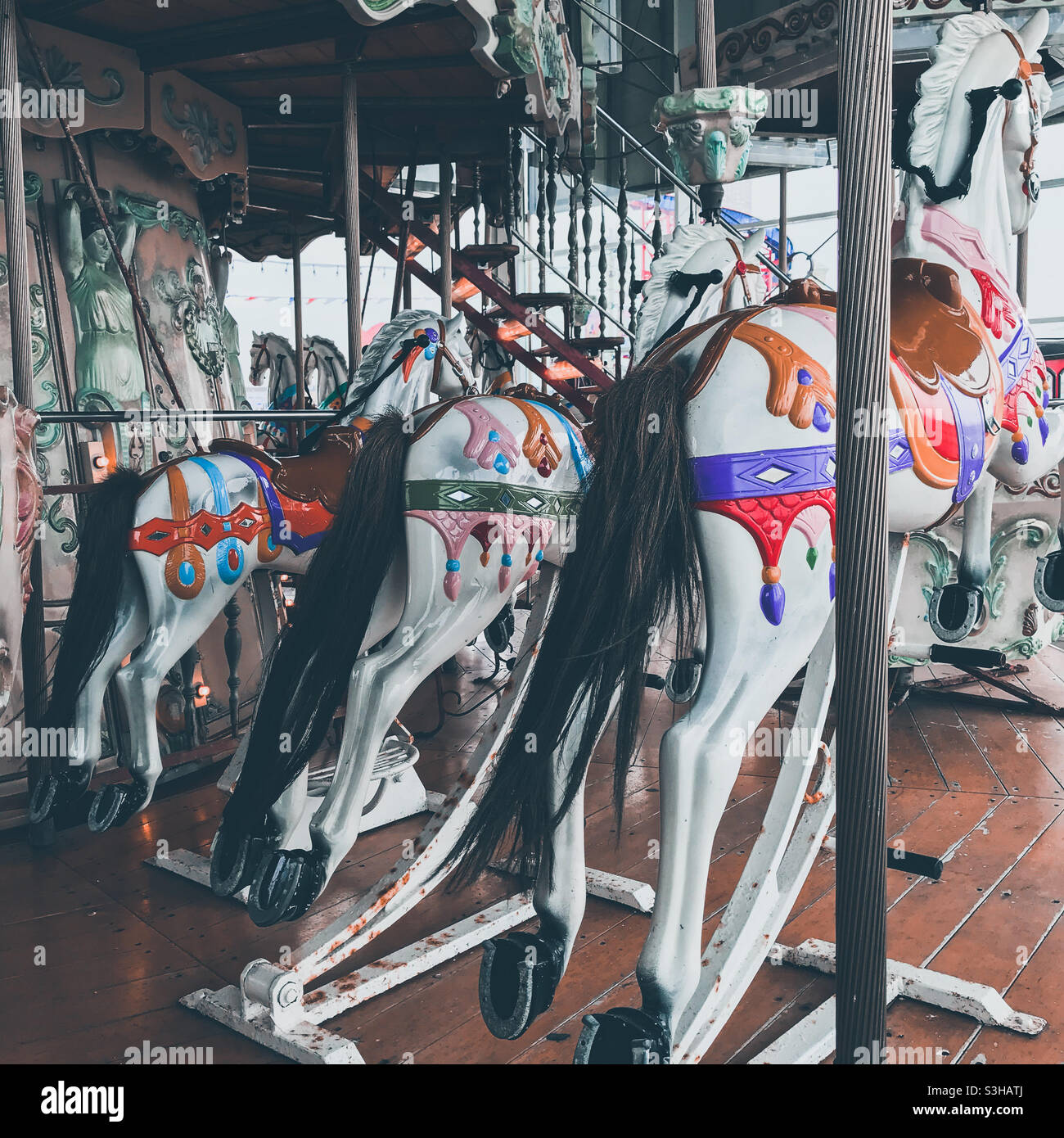 Blackpool North pier carousel Stock Photo - Alamy