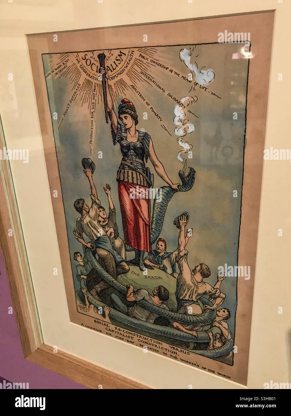 People’s History Museum, Manchester, socialism poster Stock Photo - Alamy