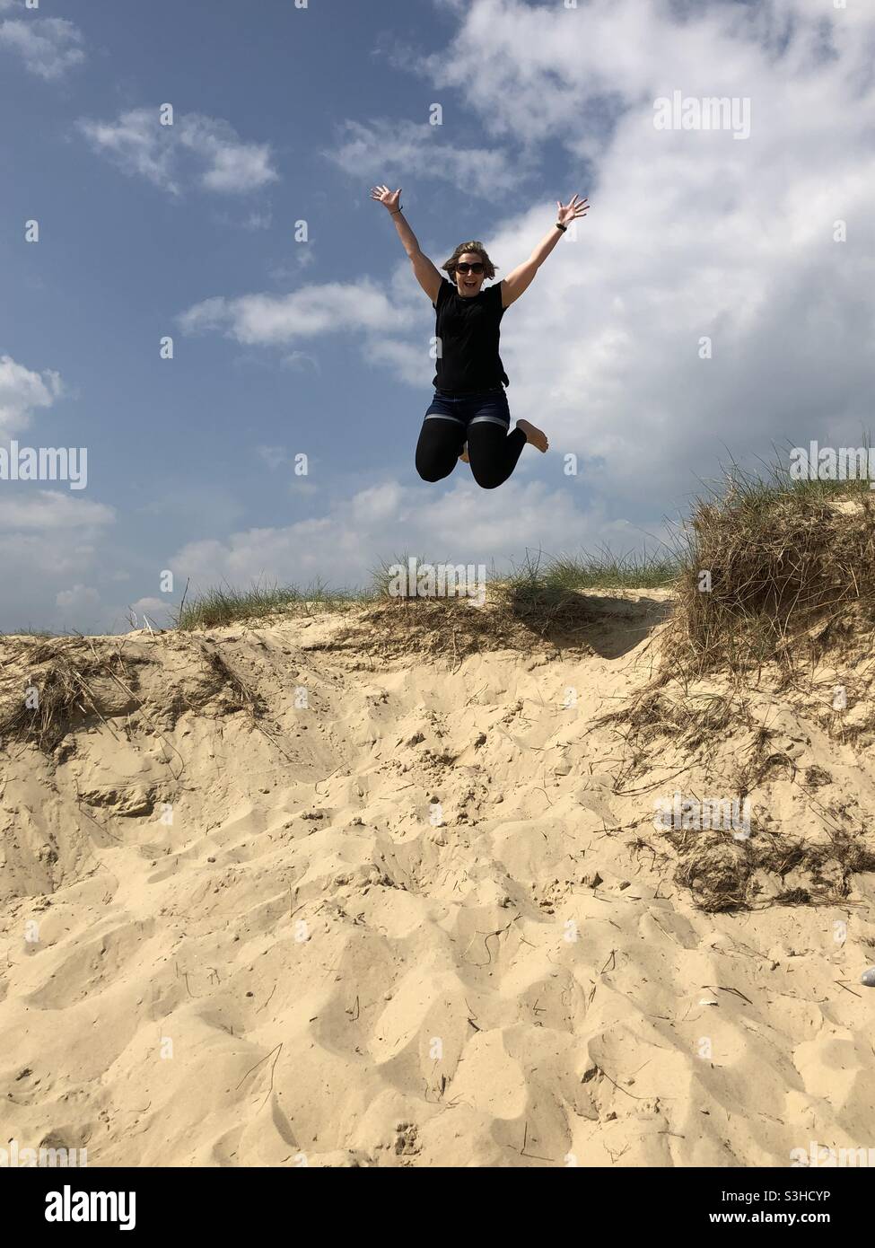 Sand jump hi-res stock photography and images - Alamy