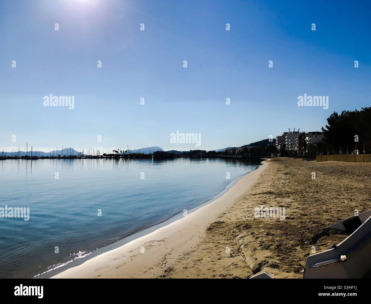 Puerto Pollensa bay, Mallorca Stock Photo - Alamy