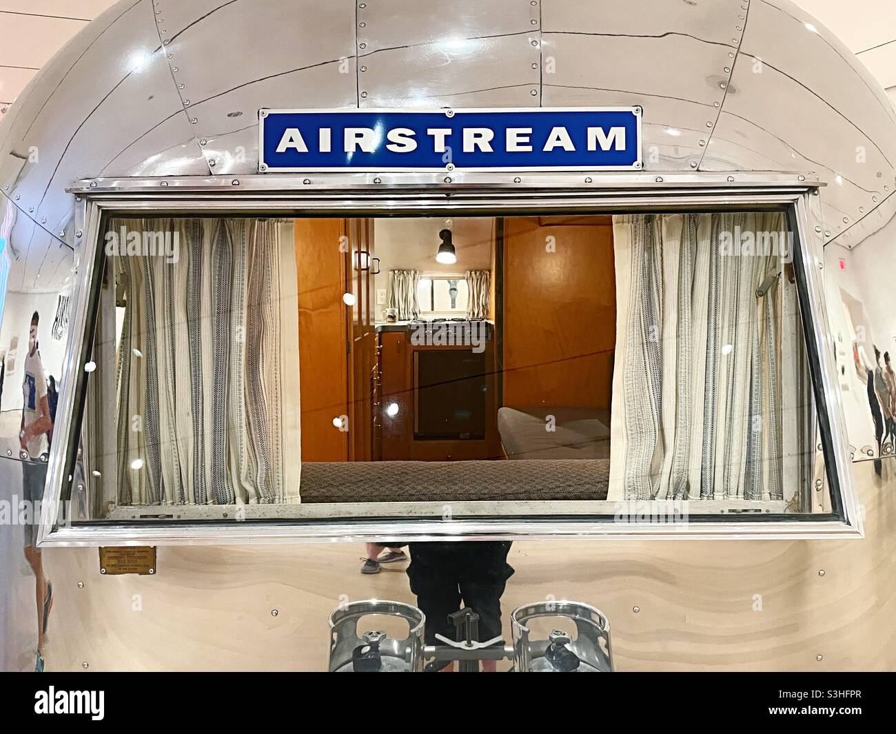 An airstream travel trailer is part of the special exhibit, automania ...