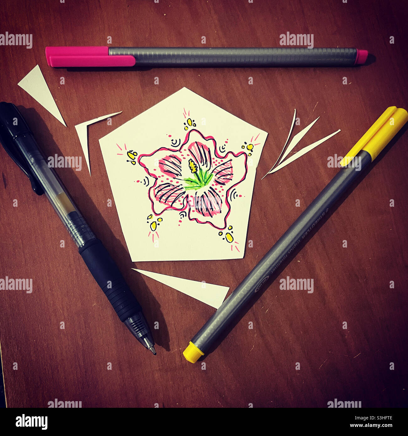 Azalea drawing hi-res stock photography and images - Alamy