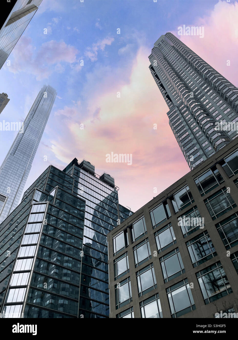 Luxury skyscraper condominiums on billionaires row, Midtown Manhattan ...