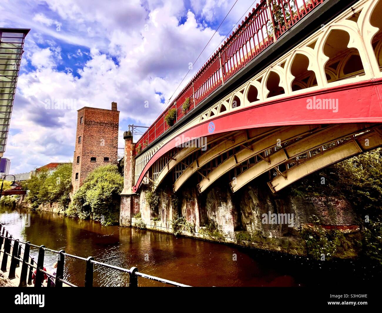 Manchester railway bridge hi-res stock photography and images - Alamy