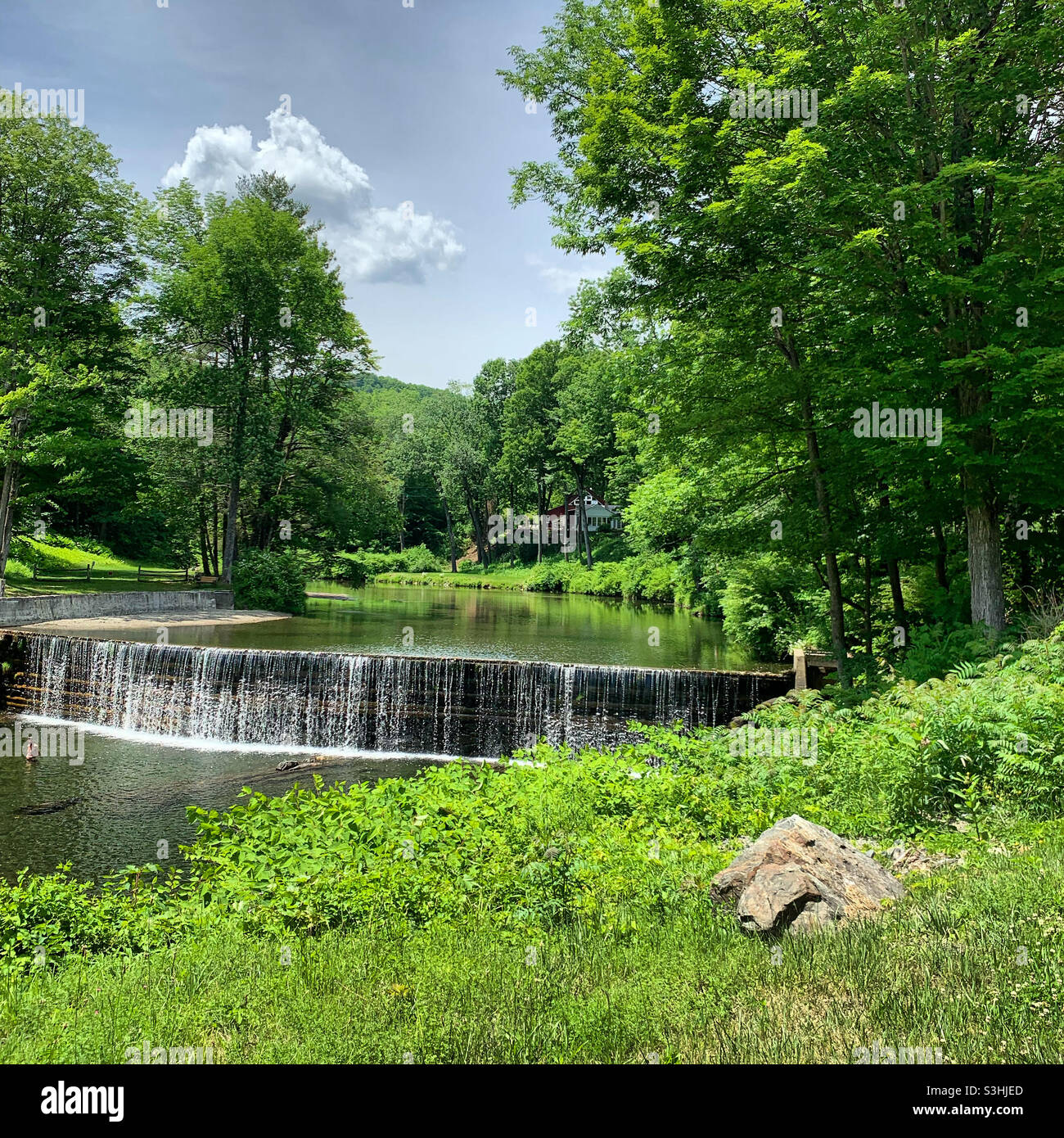 June, 2021, the Green River Timber Crib Dam, Guilford, Windham County ...
