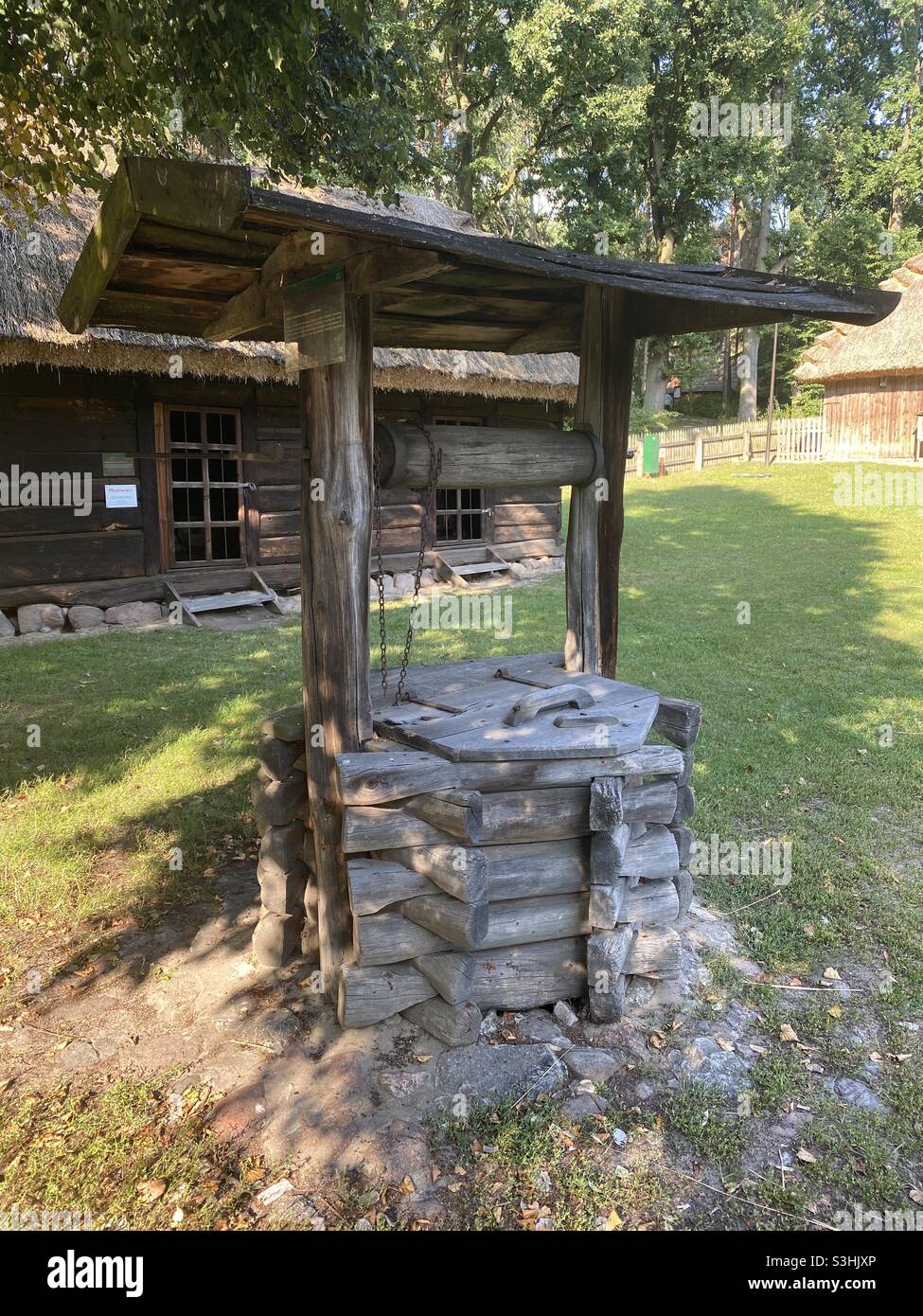 Wooden water well hi-res stock photography and images - Alamy