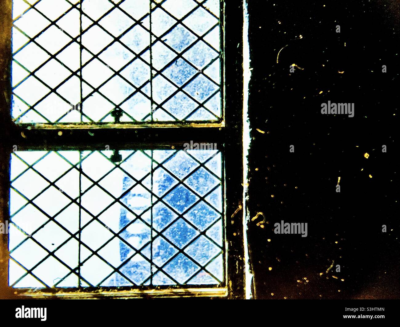 Leaded Glass window old building Dorset England Stock Photo - Alamy