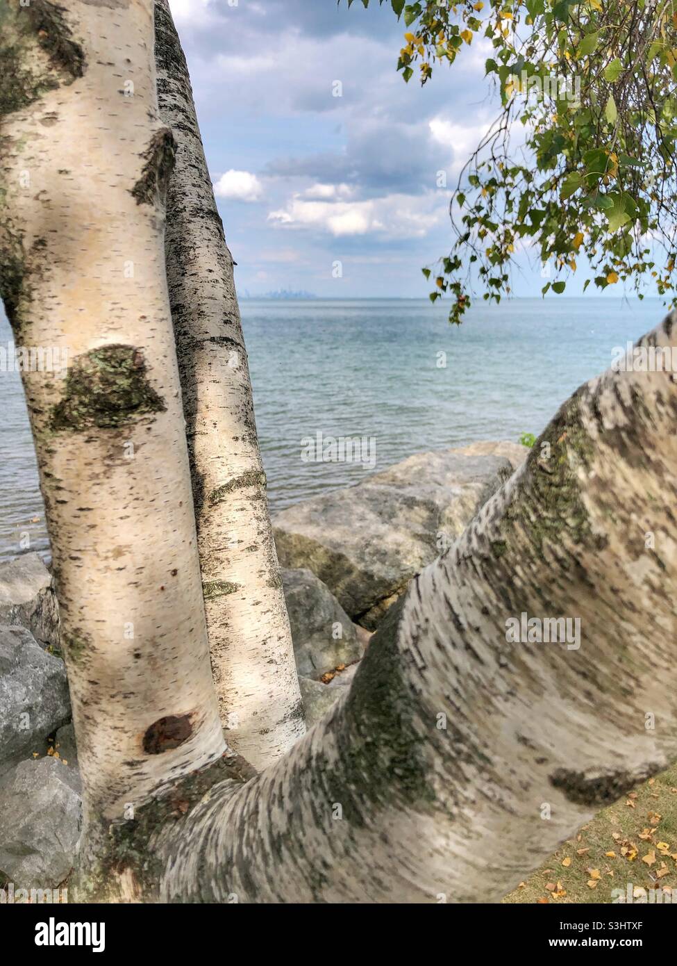 A view of Lake Ontario looking towards Toronto Stock Photo - Alamy