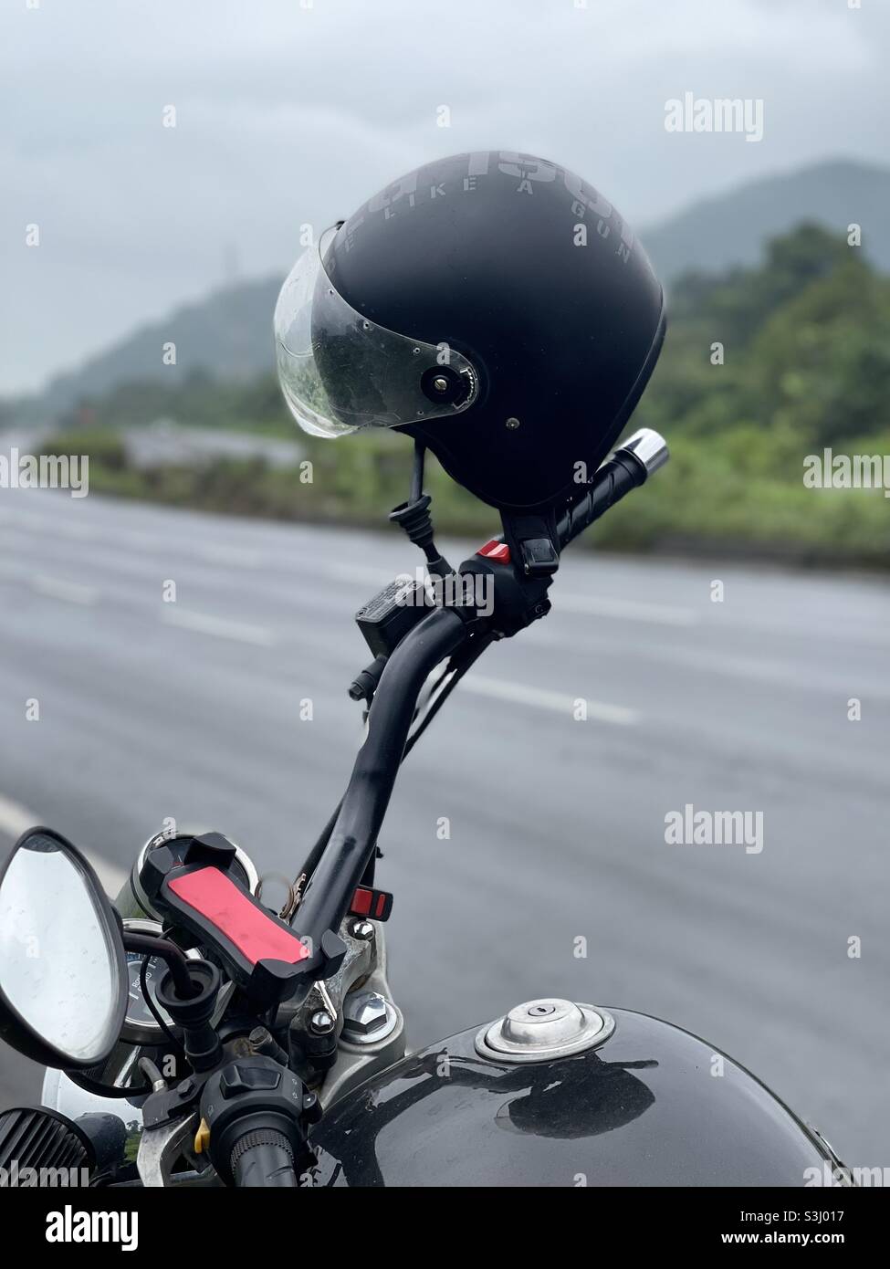 Biker no helmet hi-res stock photography and images - Alamy