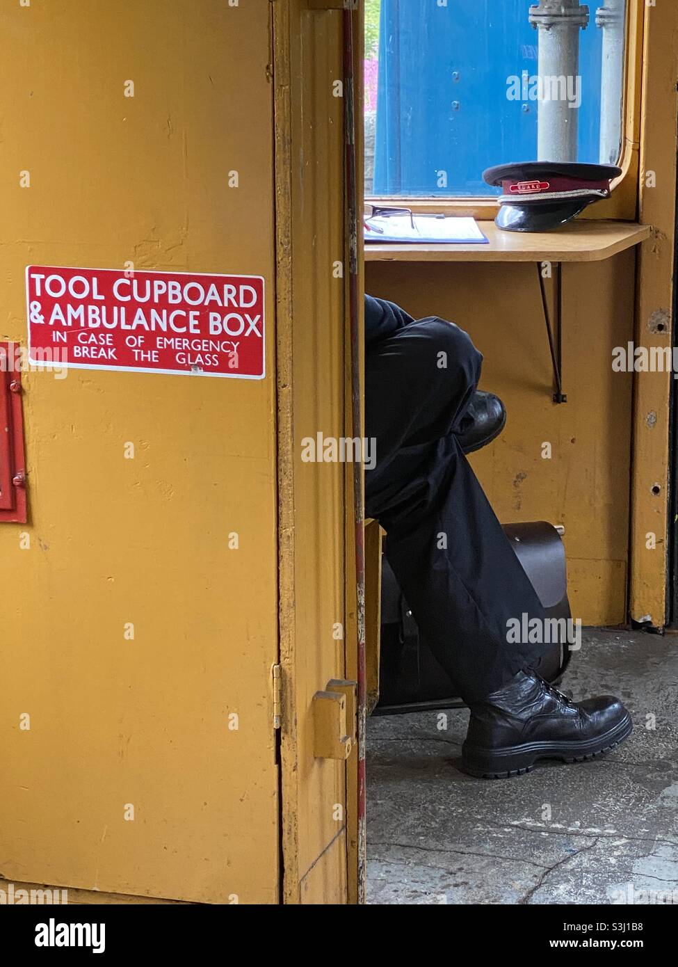 Old train guards hi-res stock photography and images - Alamy