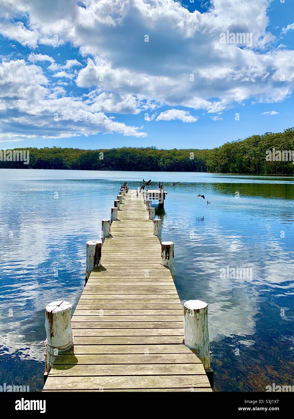 Wooden fishing jetty hi-res stock photography and images - Alamy