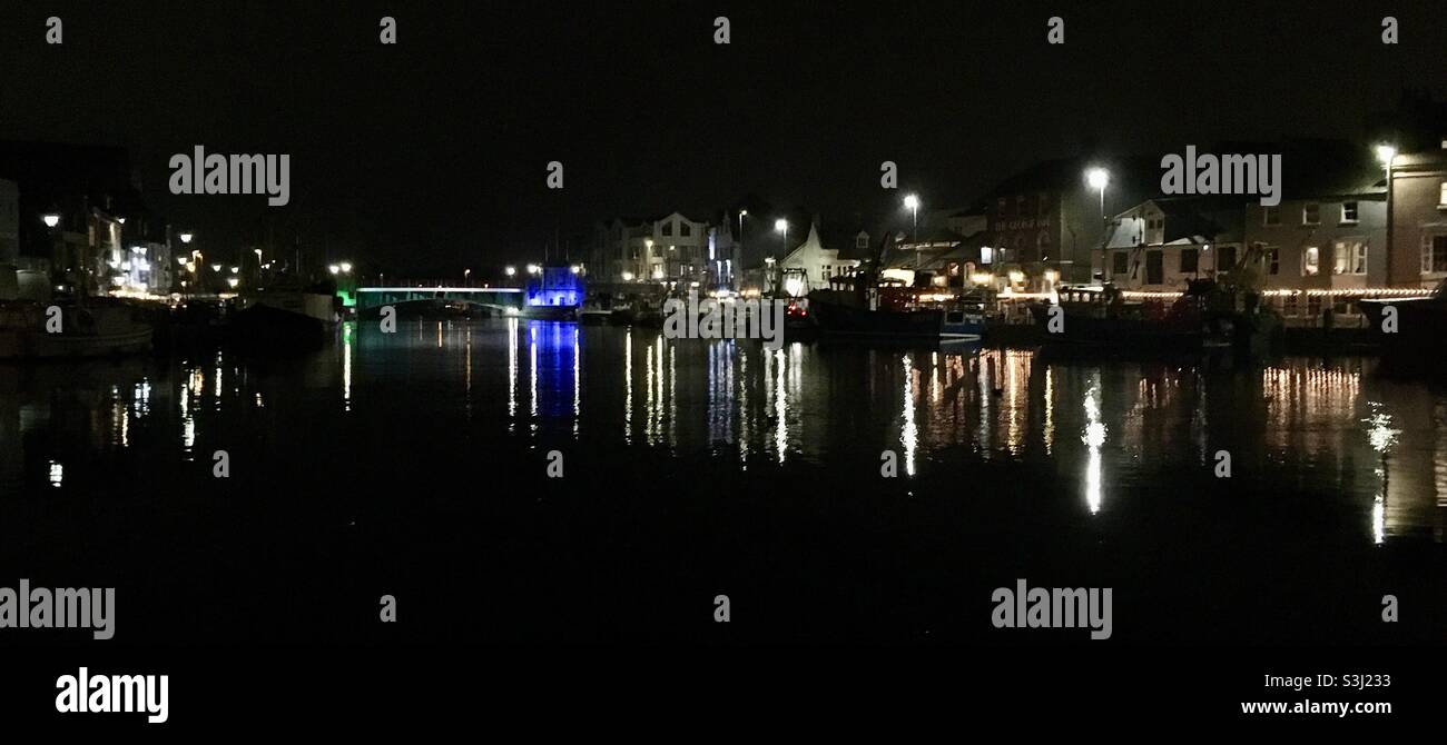 Water Night Scene Stock Photo - Alamy