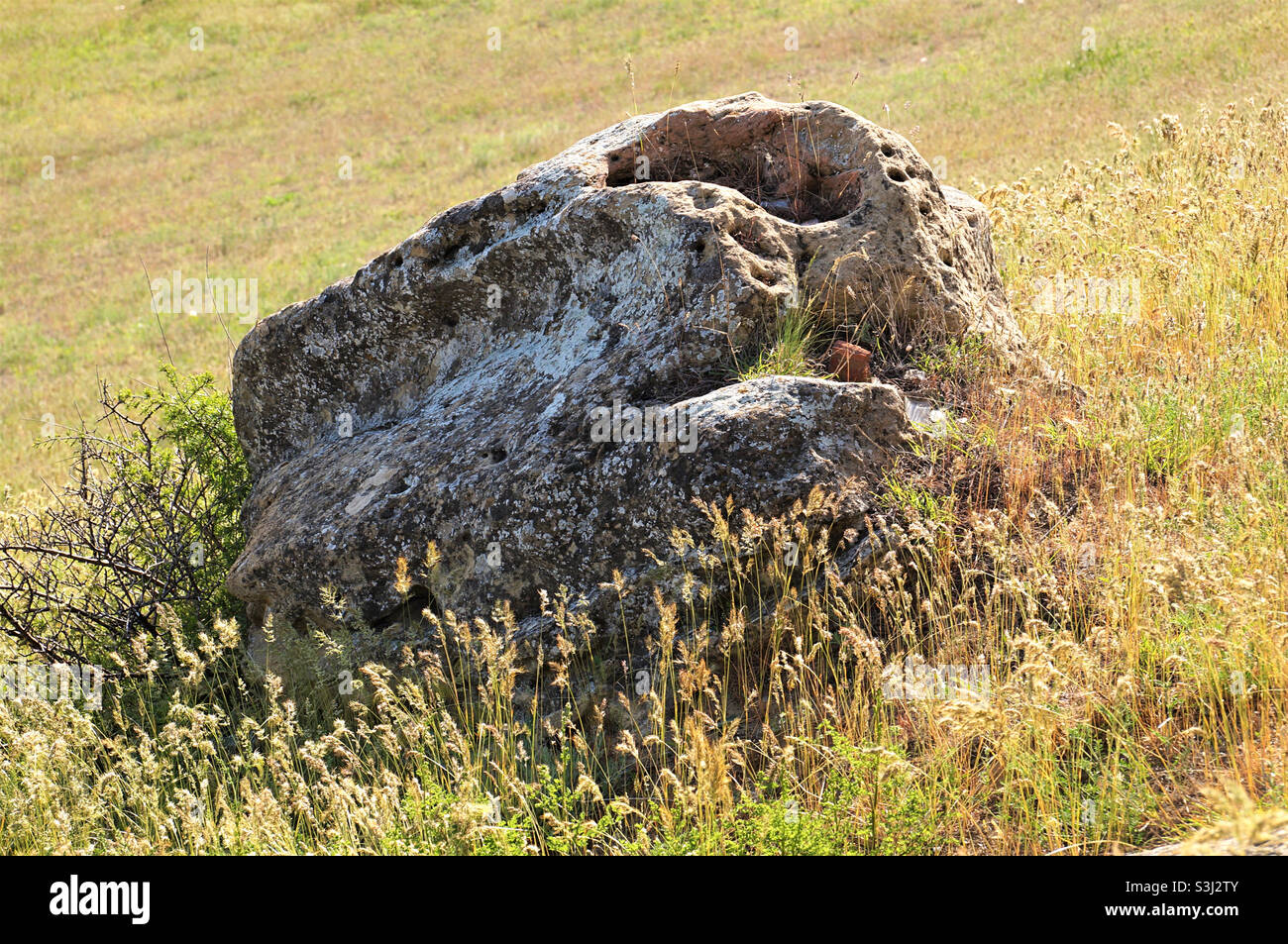 a large stone of an interesting shape Stock Photo - Alamy