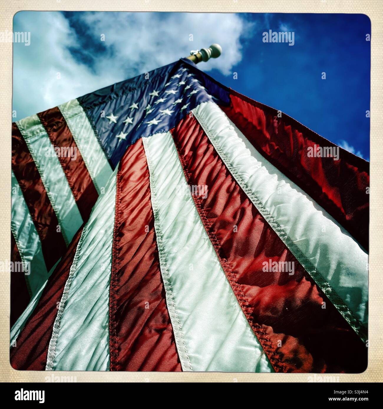 American flag on 911 Stock Photo - Alamy