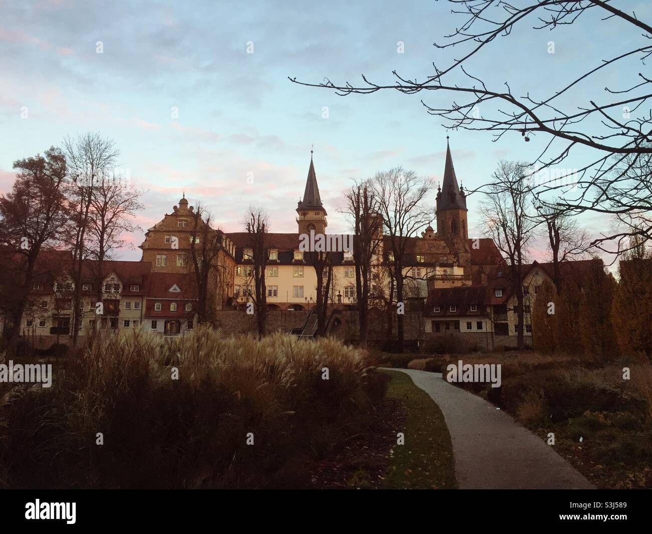 Cityscape of Oehringen in Germany Stock Photo - Alamy