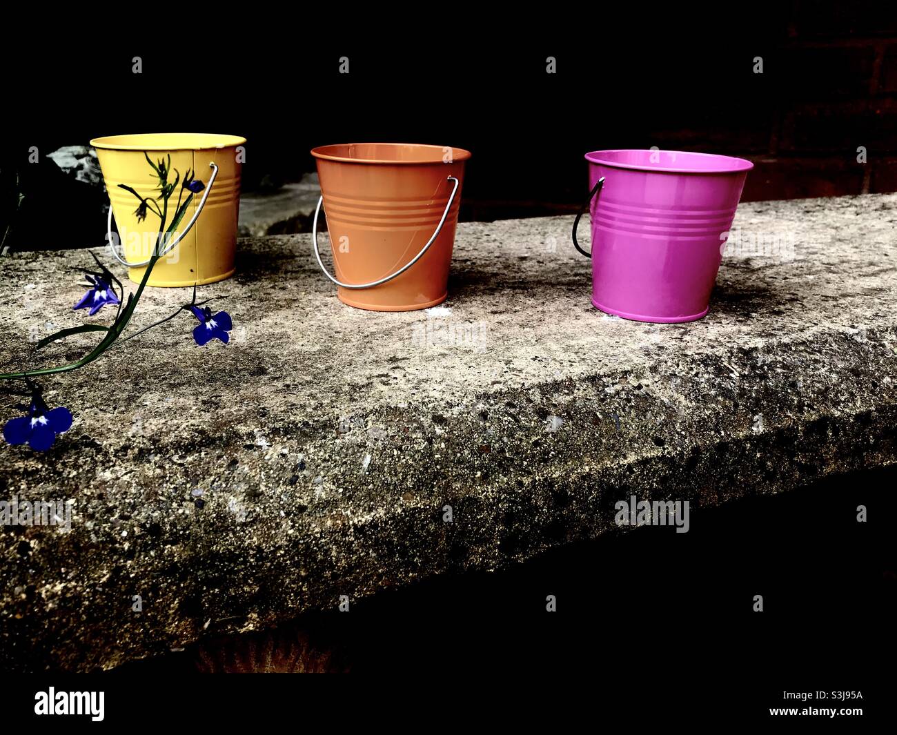 Three buckets hi-res stock photography and images - Alamy