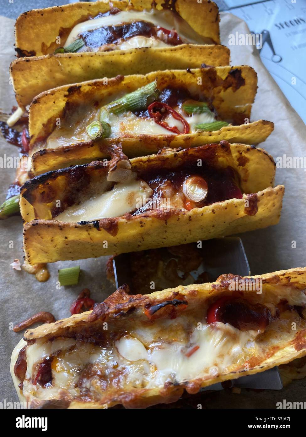 Taco BBQ Lunch Stock Photo - Alamy