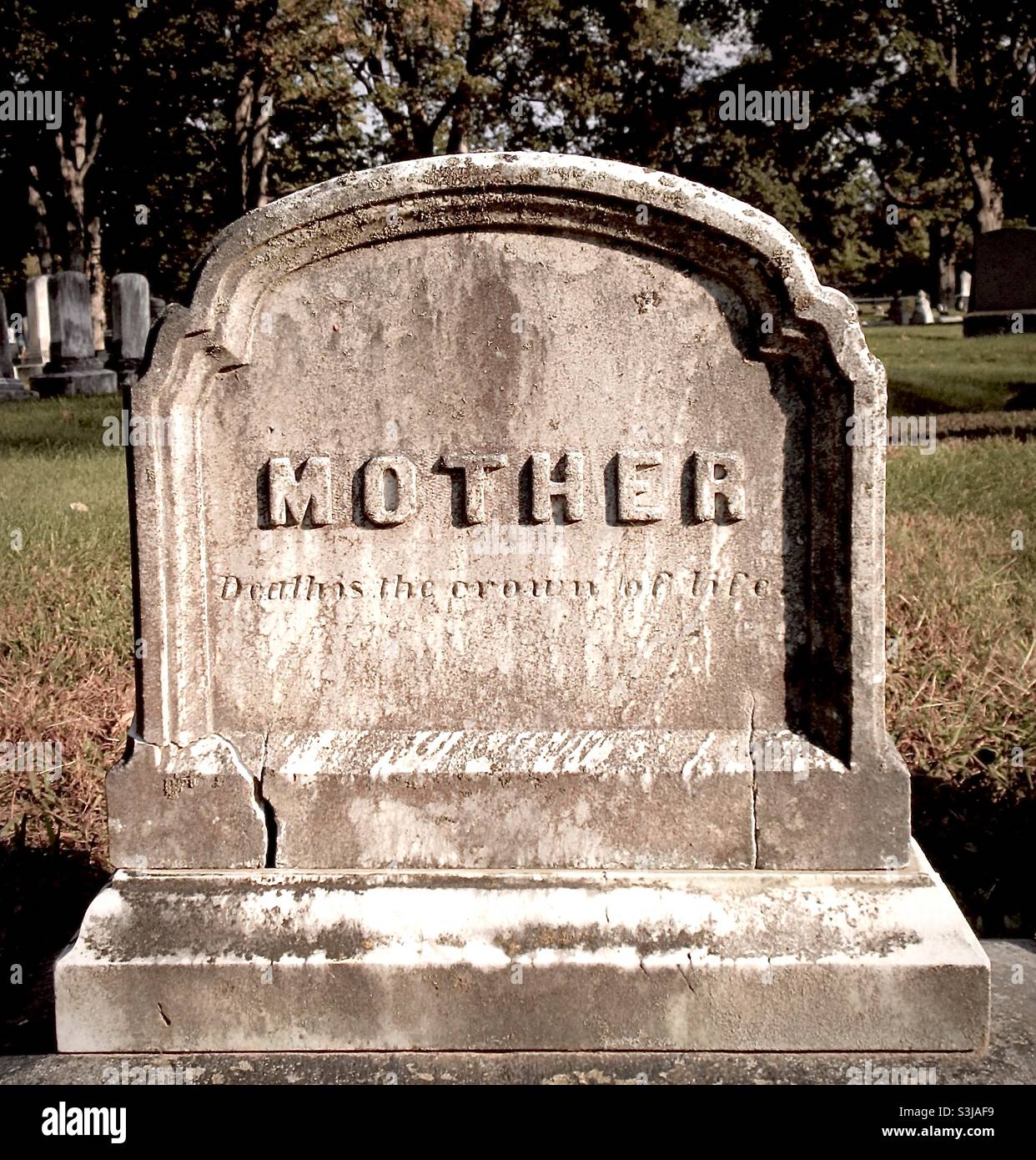 Mother tombstone hi-res stock photography and images - Alamy