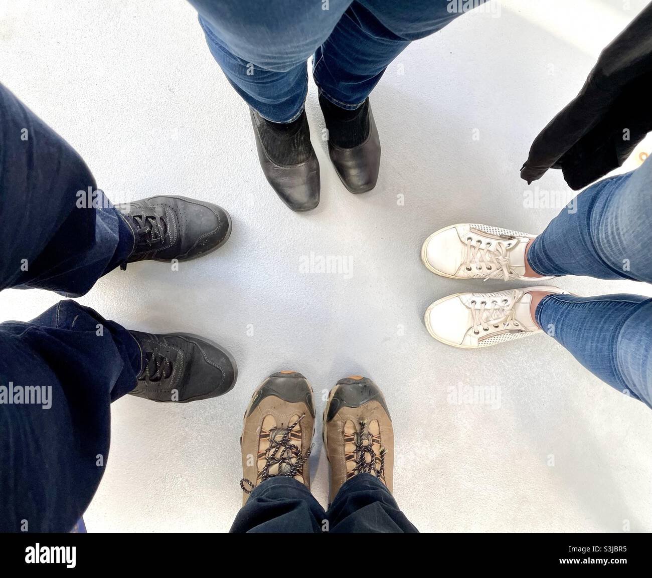Four pairs of shoes hi-res stock photography and images - Alamy