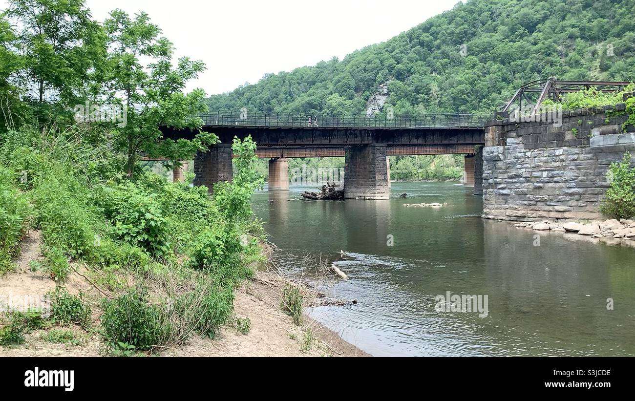 Harpers Ferry Bridge Stock Photo - Alamy