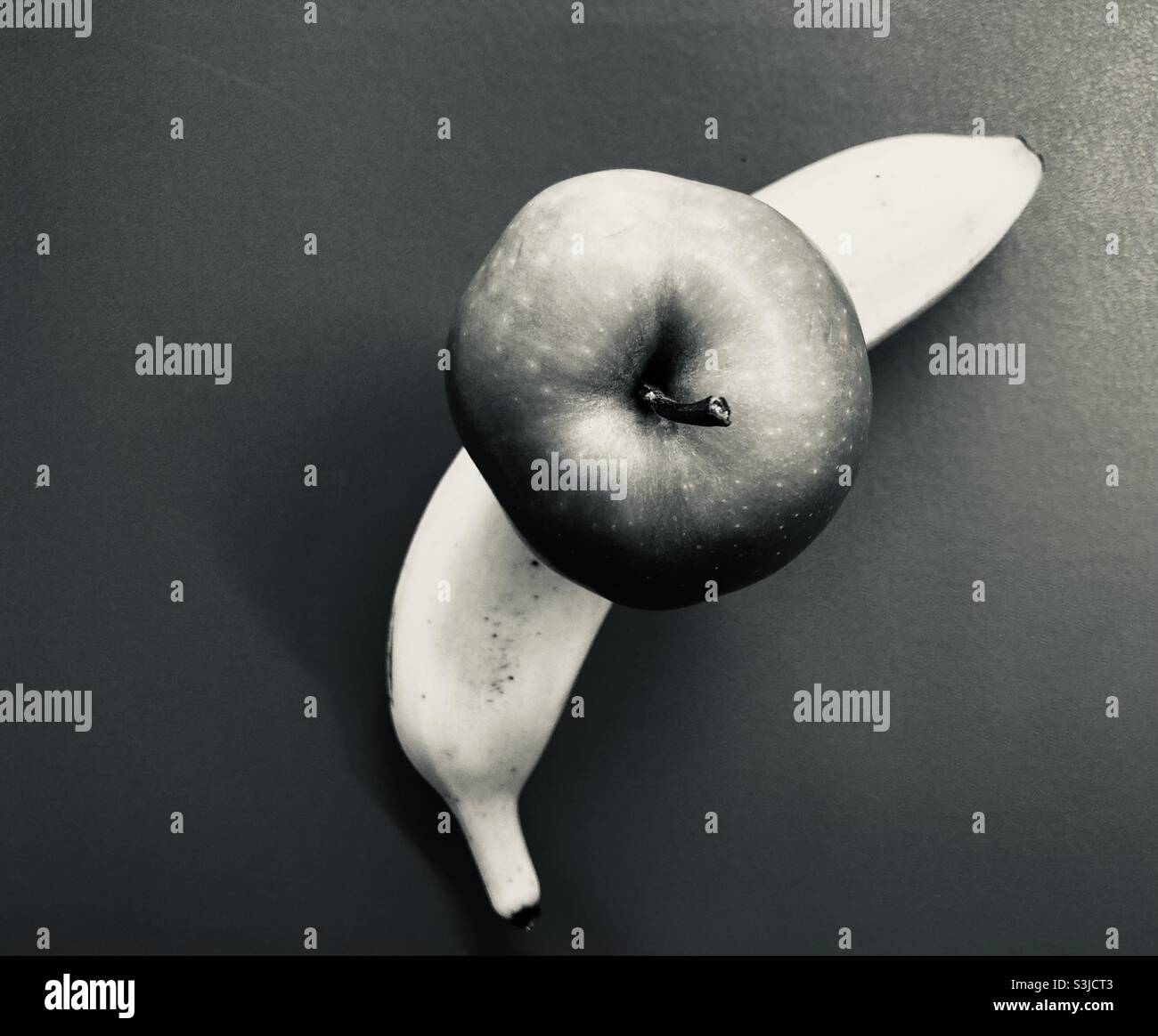 Banana apple on white hi-res stock photography and images - Alamy
