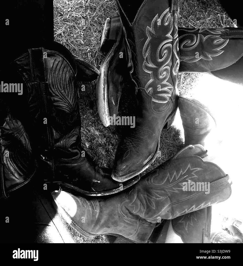 Girls cowboy boots hi-res stock photography and images - Alamy