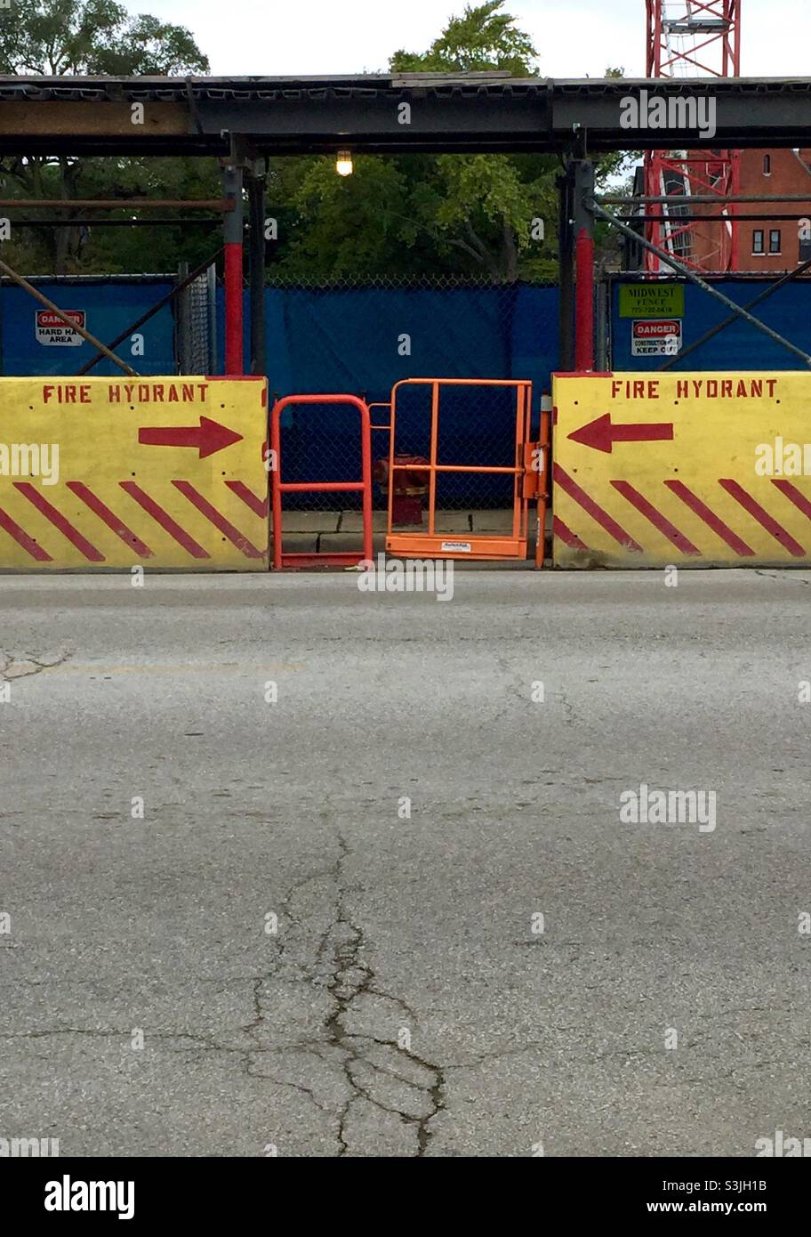 fire hydrant sign Stock Photo - Alamy