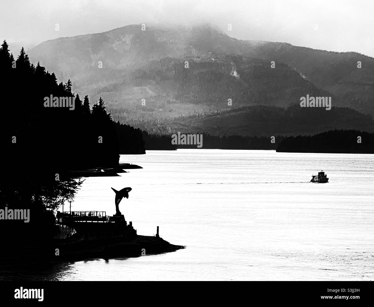 Mountain strait Black and White Stock Photos & Images - Alamy