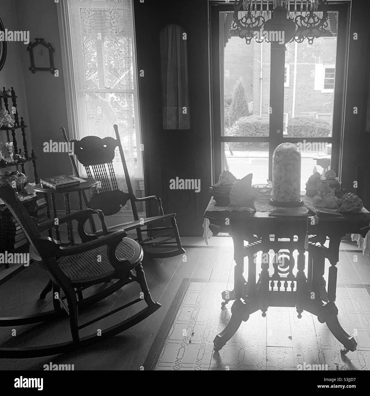 August, 2021, inside the Centennial Cottage, built in 1884, Ocean Grove ...