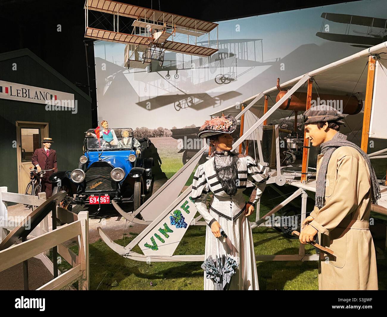 Historical display of early aircraft, cradle of aviation Museum, Garden ...