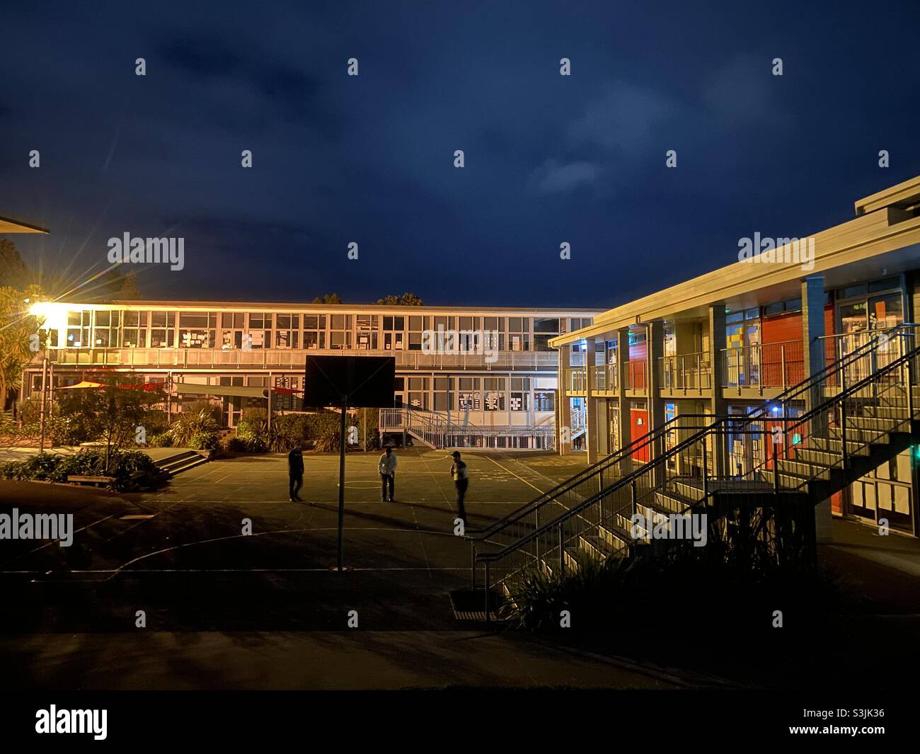 Night at school hi-res stock photography and images - Alamy