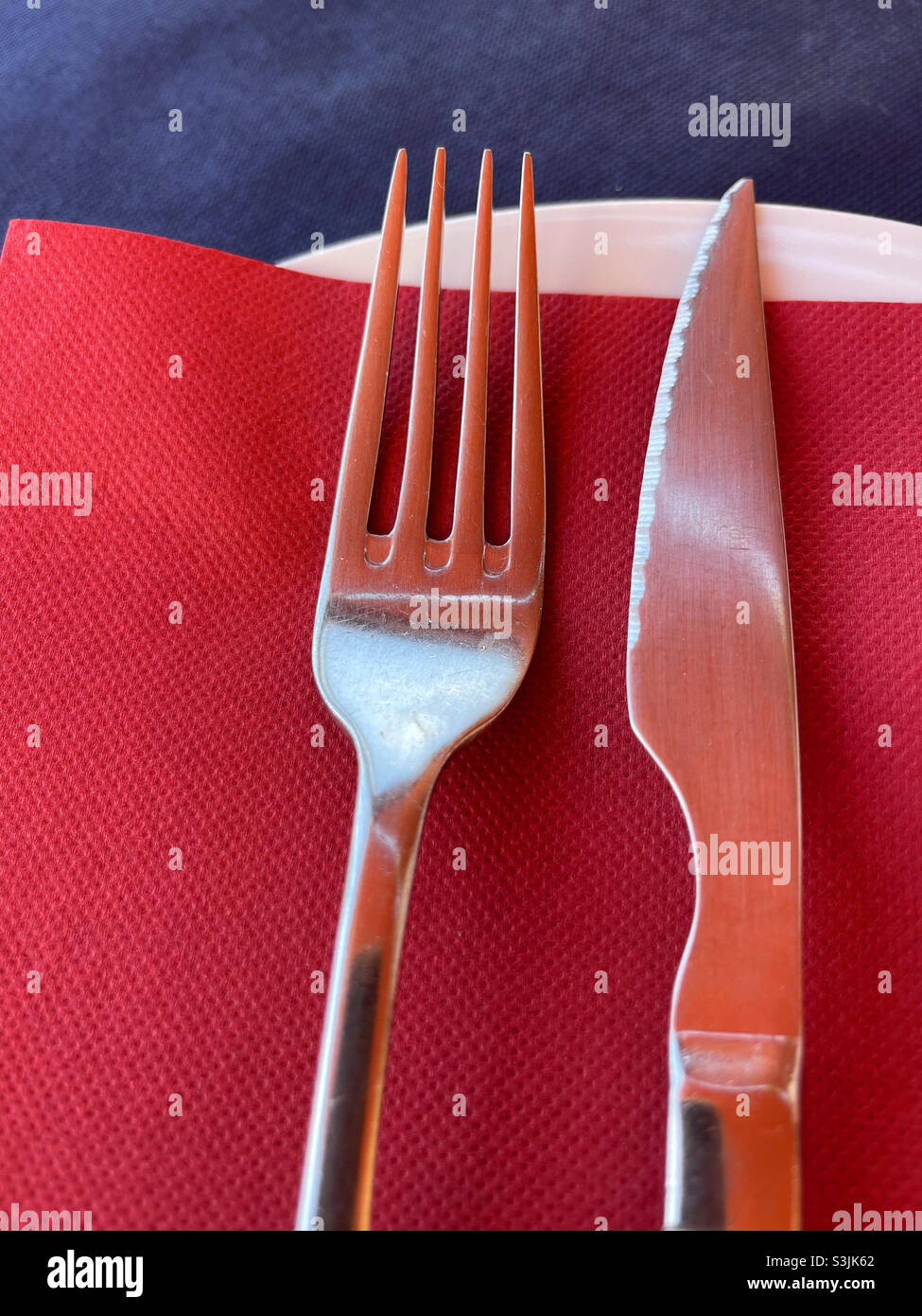 Fork and knife Stock Photo - Alamy