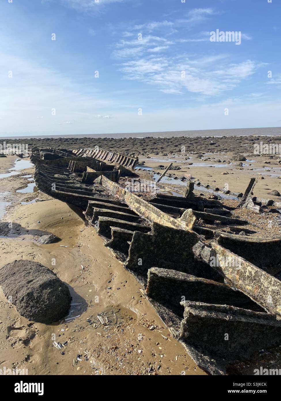 Hunstanton shipwreck hi-res stock photography and images - Alamy