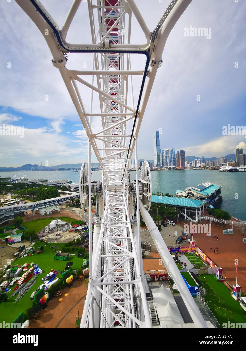 Riding the AIA Vitality Ferris wheel in Hong Kong Stock Photo - Alamy