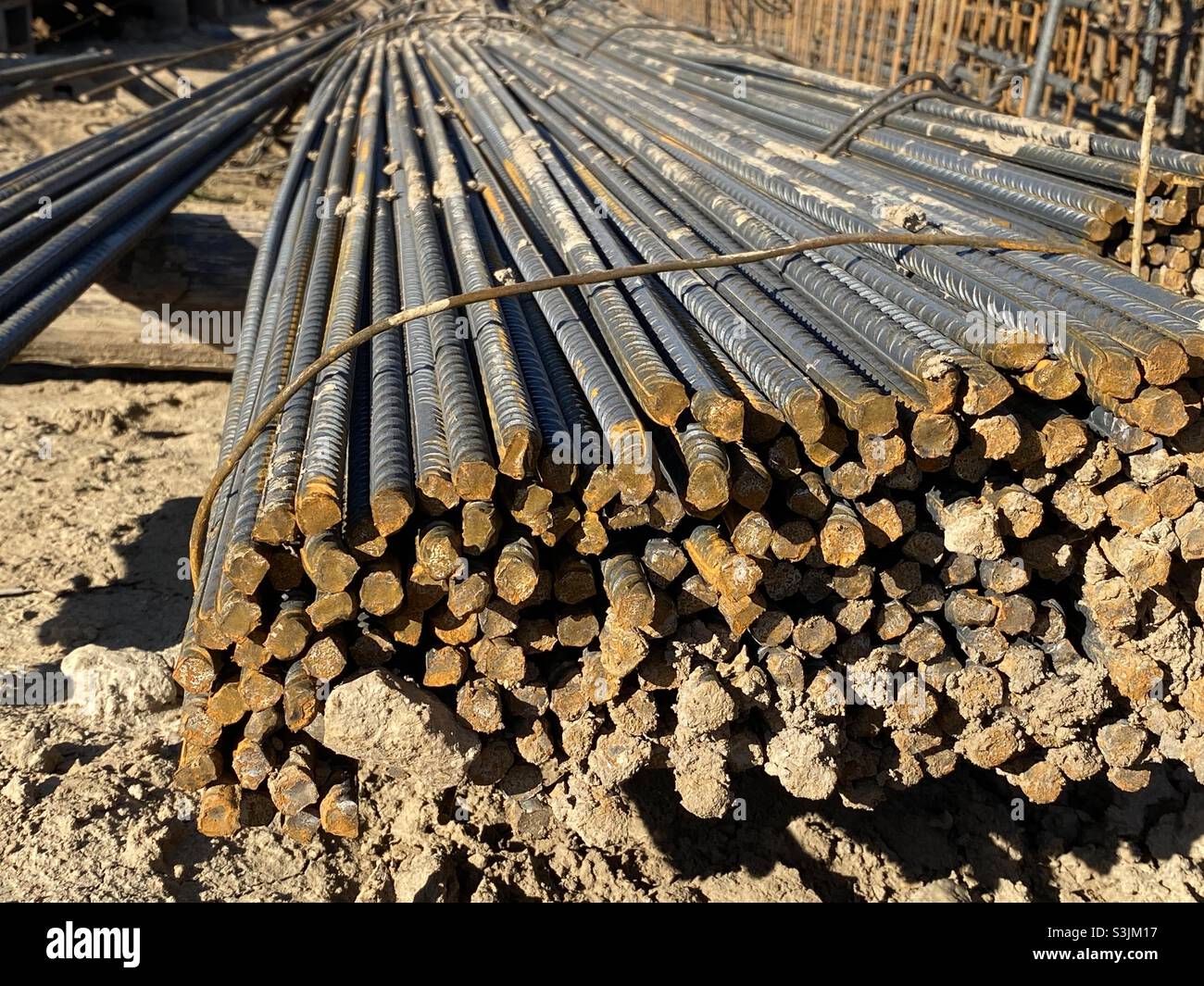 Steel reinforcement bars hi-res stock photography and images - Alamy