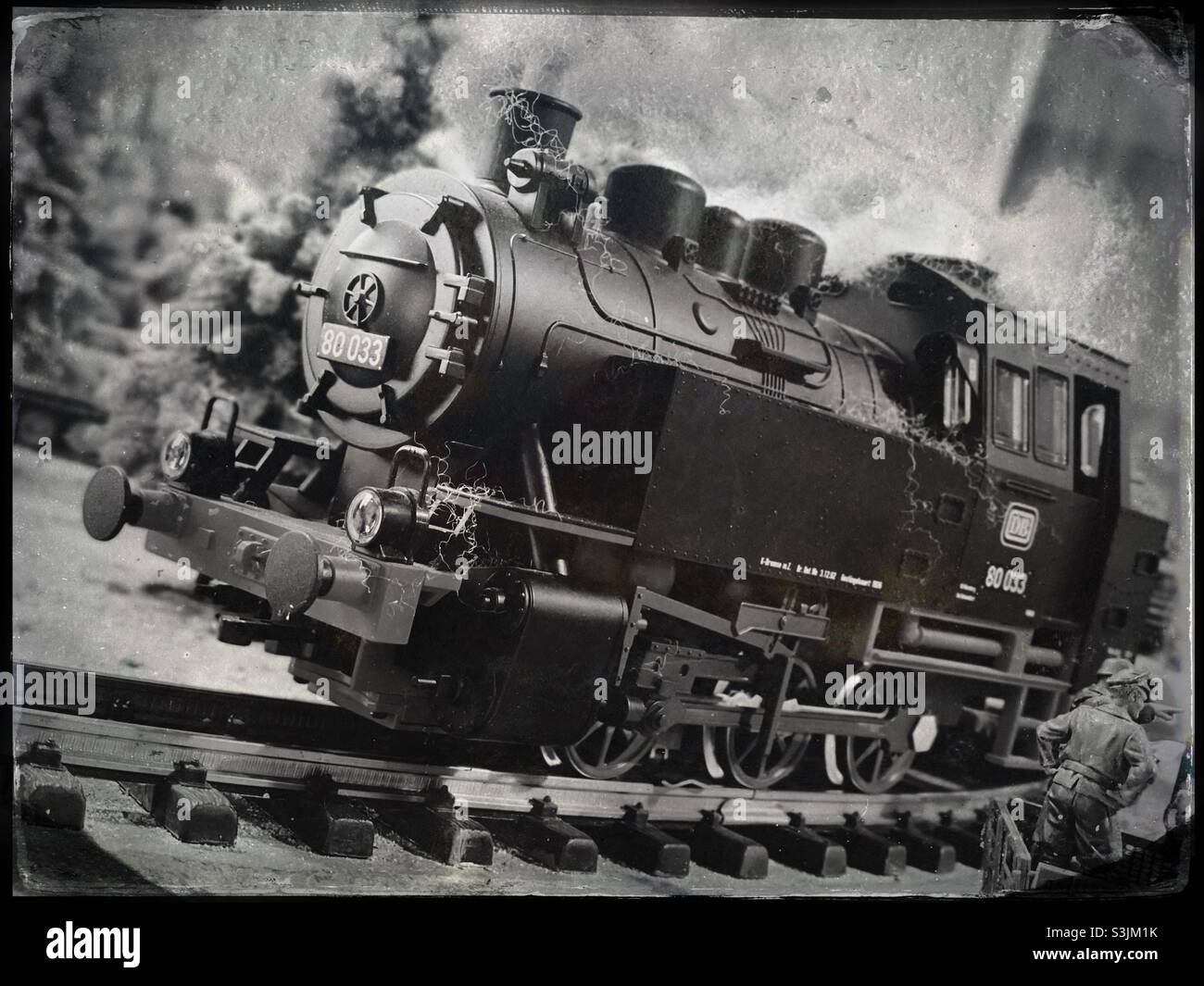 Scale locomotive engine Stock Photo - Alamy