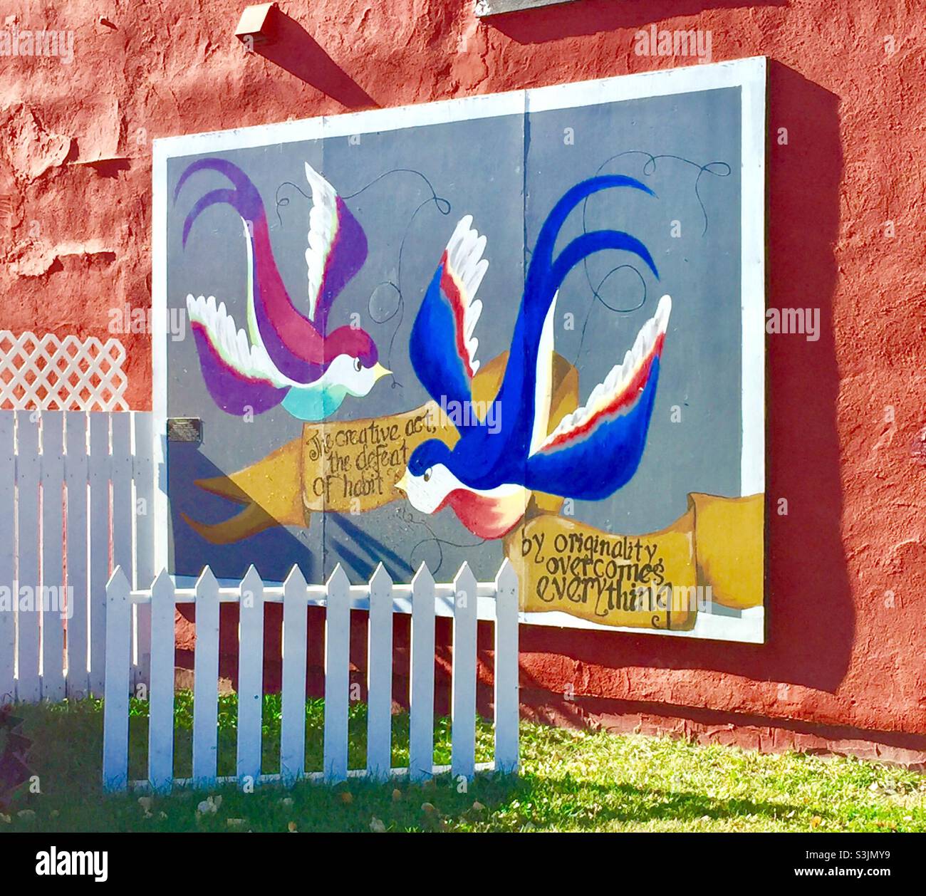 Mural, downtown Irricana, Village, Alberta, Canada Stock Photo - Alamy